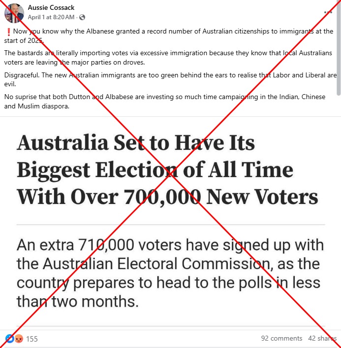 Experts reject claim Australian PM naturalised migrants to influence ...