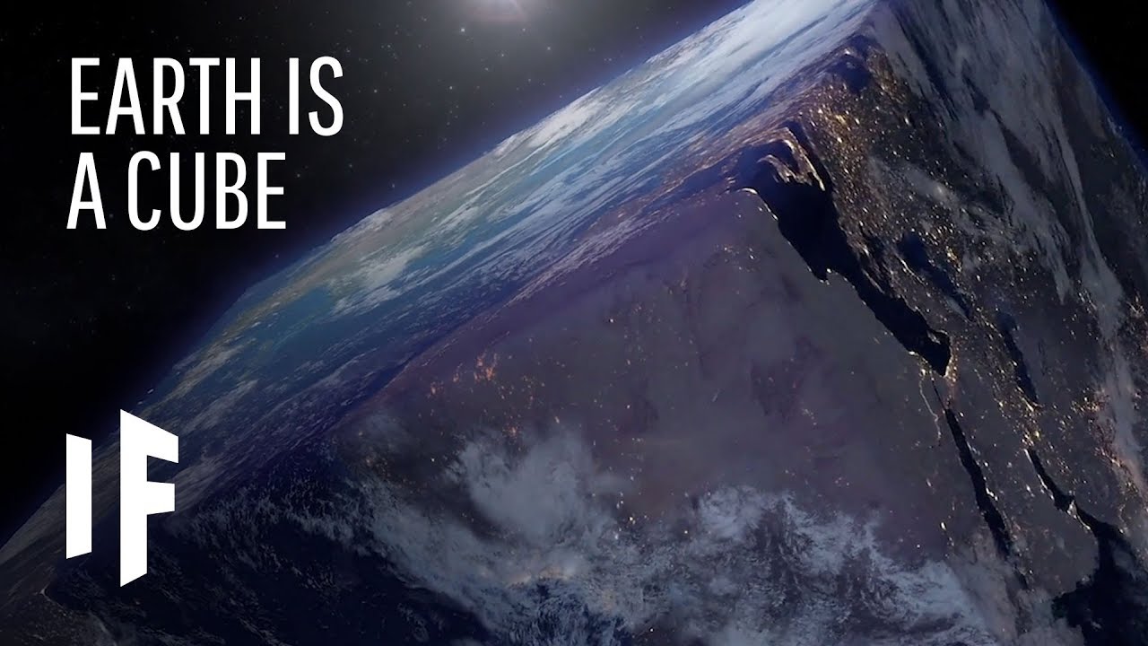 Imagining gravity and oceans on a cube-shaped Earth