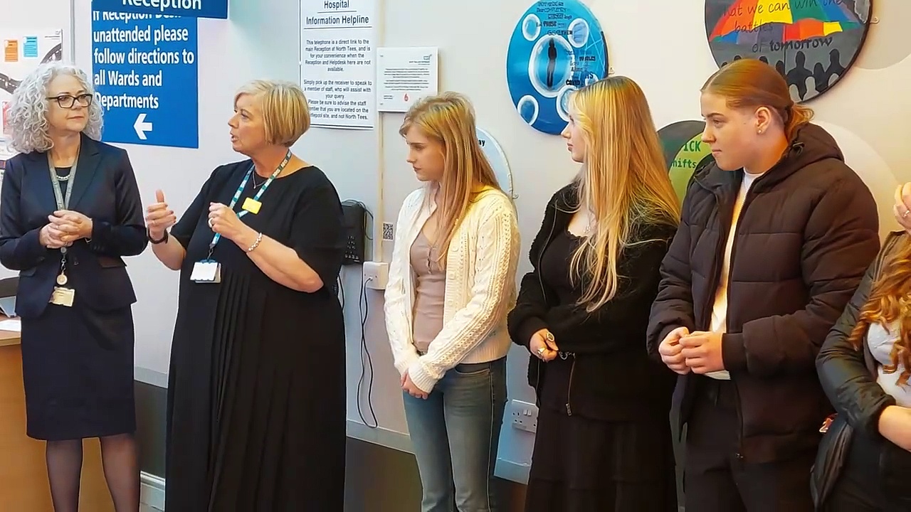 Watch as Covid art memorial unveiled at Hartlepool hospital