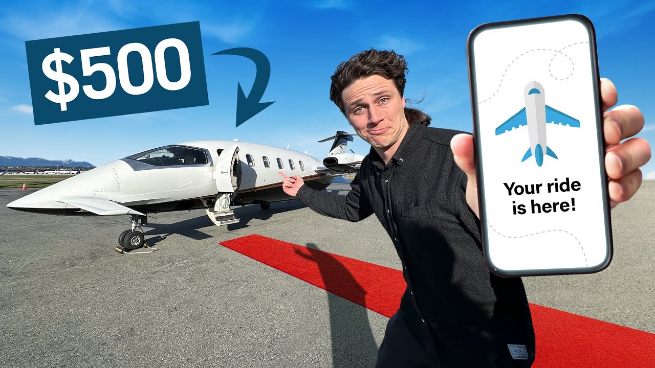 I tried the UBER for PRIVATE JETS!