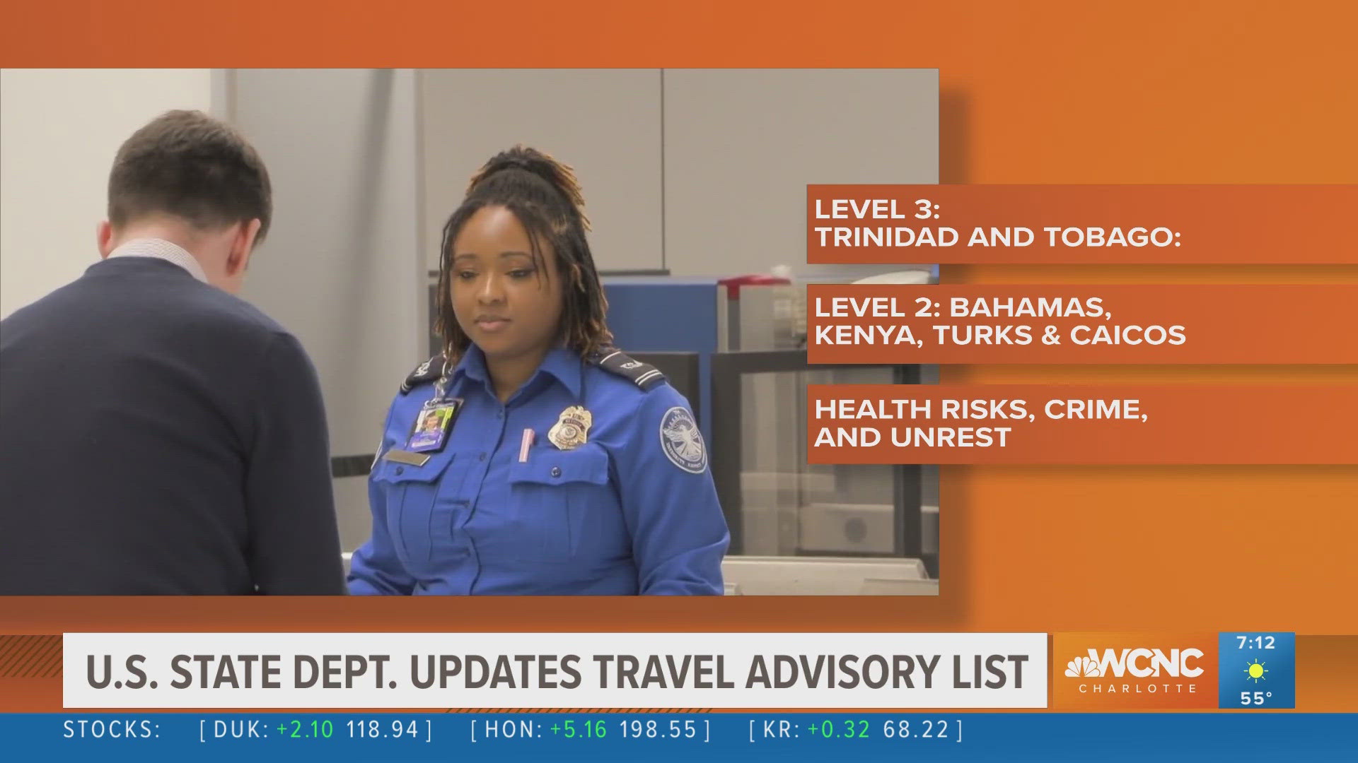 U.S. State Dept. updates travel advisory list