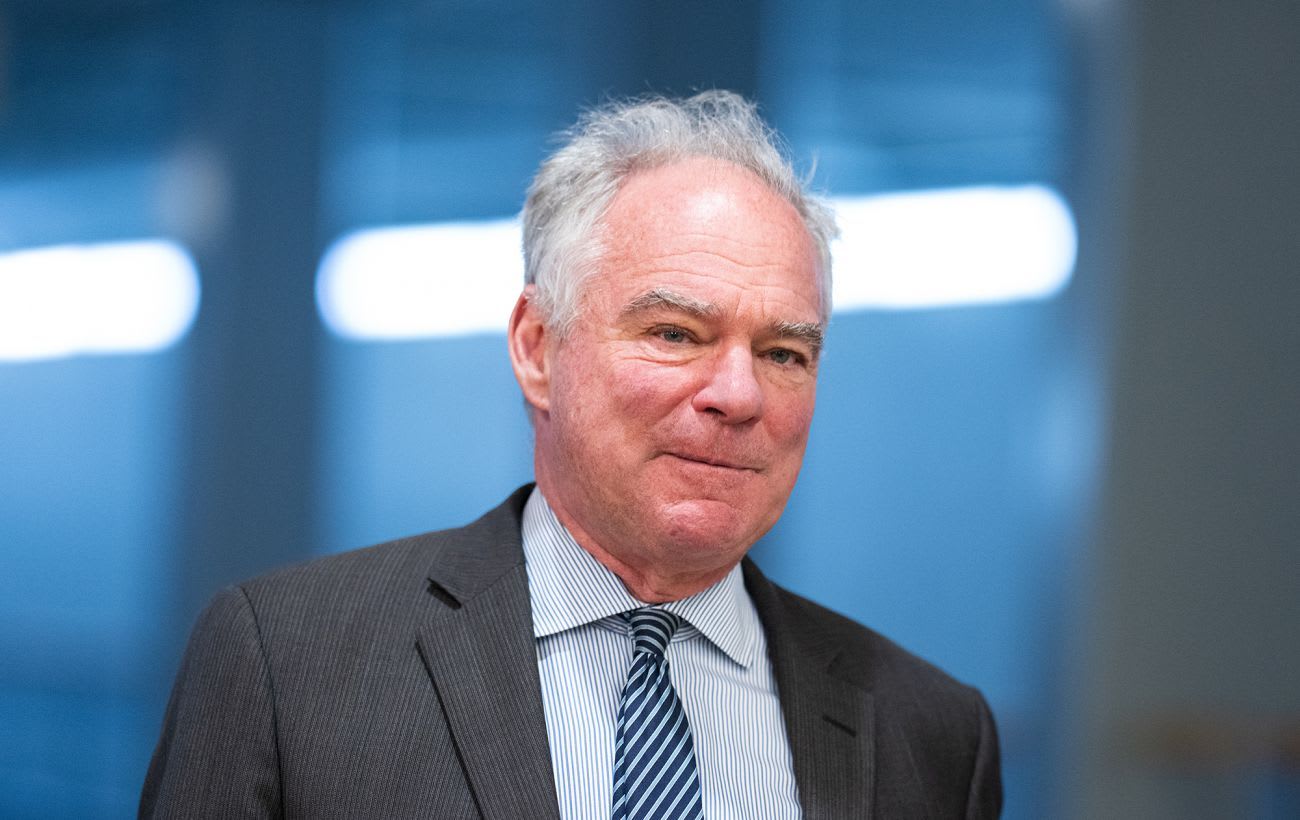 US Senator Tim Kaine arrives in Kyiv