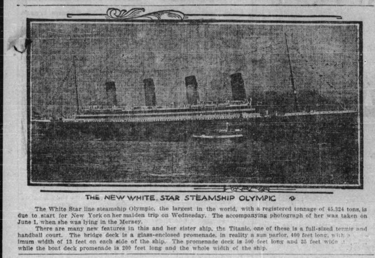 The sinking of the Titanic: 113 years ago today