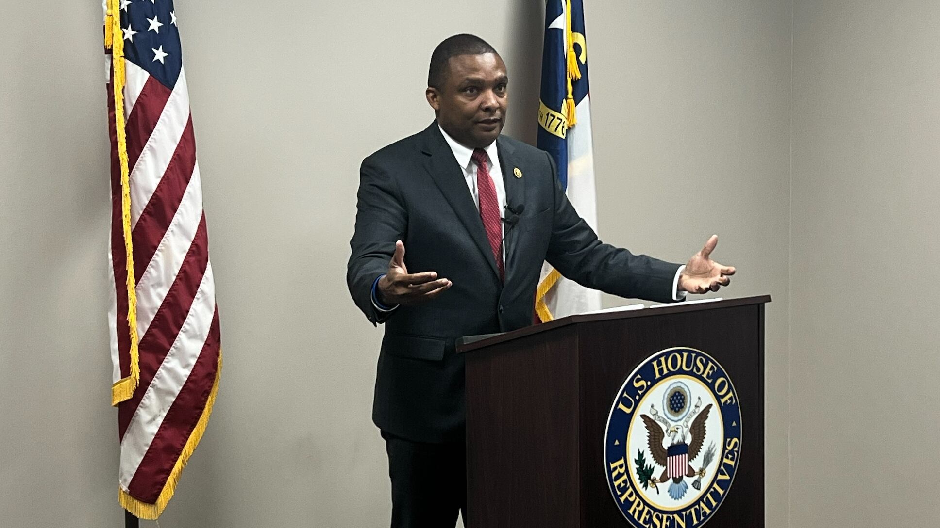 Rep. Don Davis visits Lenoir County high school after losing funding ...