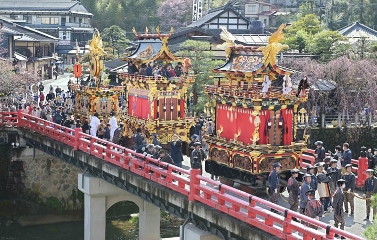 All 12 floats gather for central Japan's Spring Takayama Festival for ...