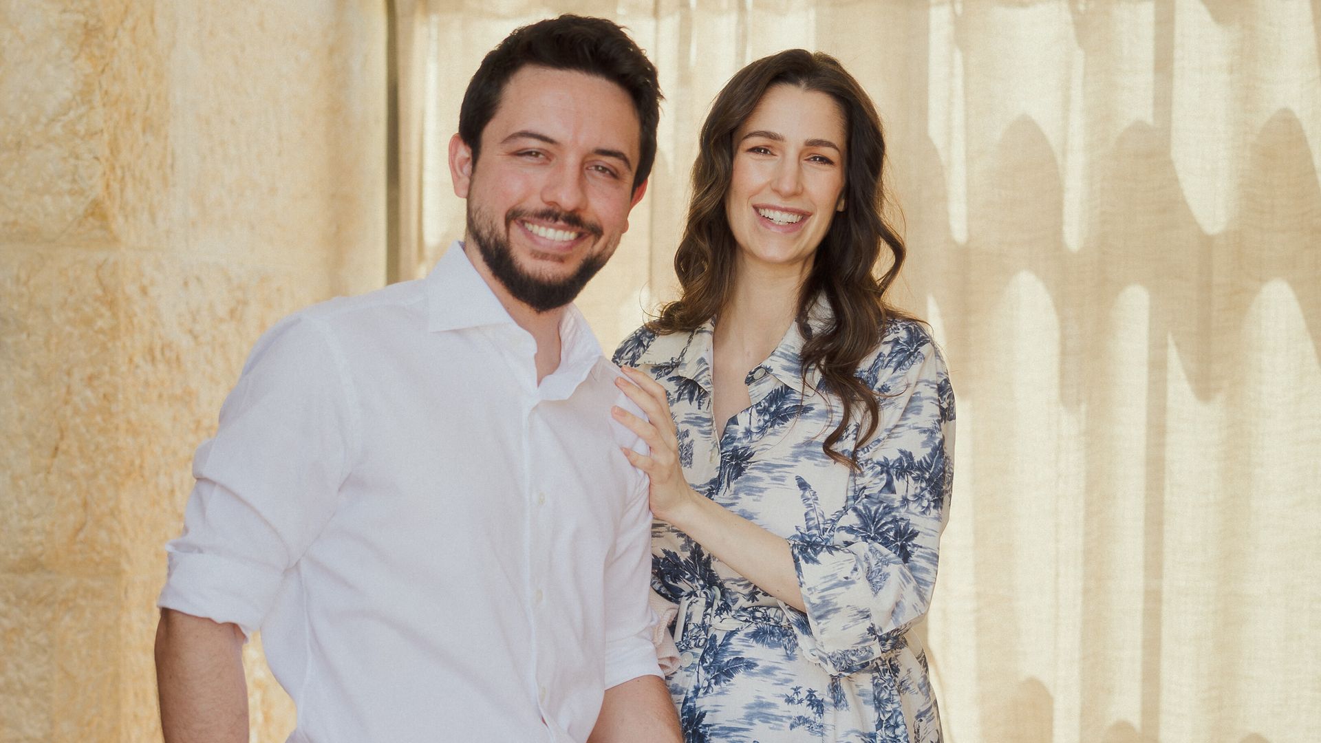 Princess Rajwa is the proudest mother as she's pictured with baby Iman ...