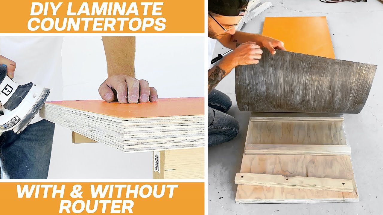 How to build laminate countertops with plywood edge