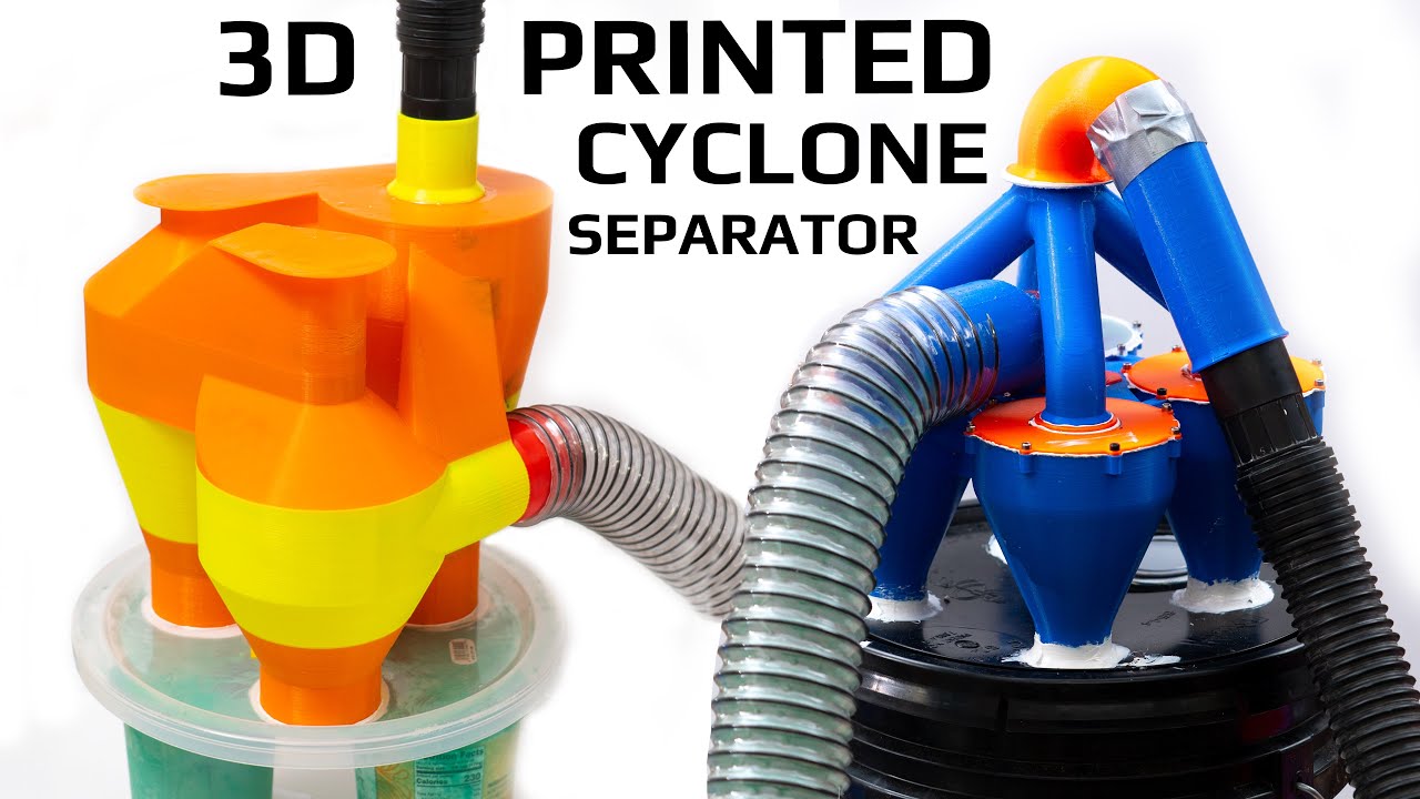 3D Printed Cyclone AirDust Separator