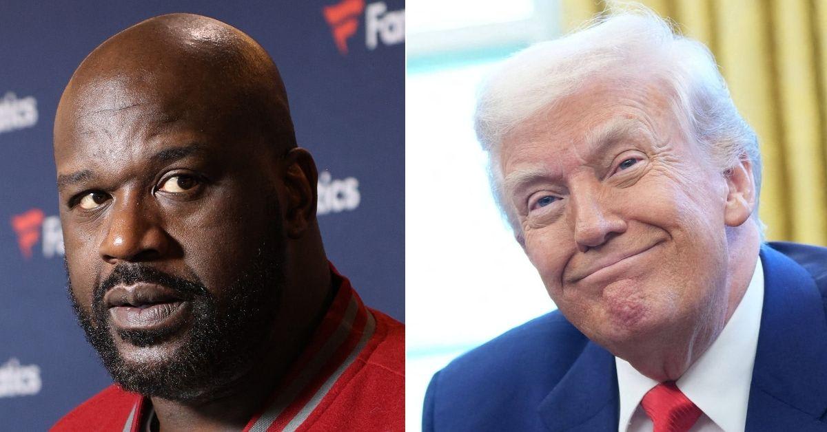 Shaq Slammed for Kissing Up to Donald Trump at UFC Event: 'Bad Look'