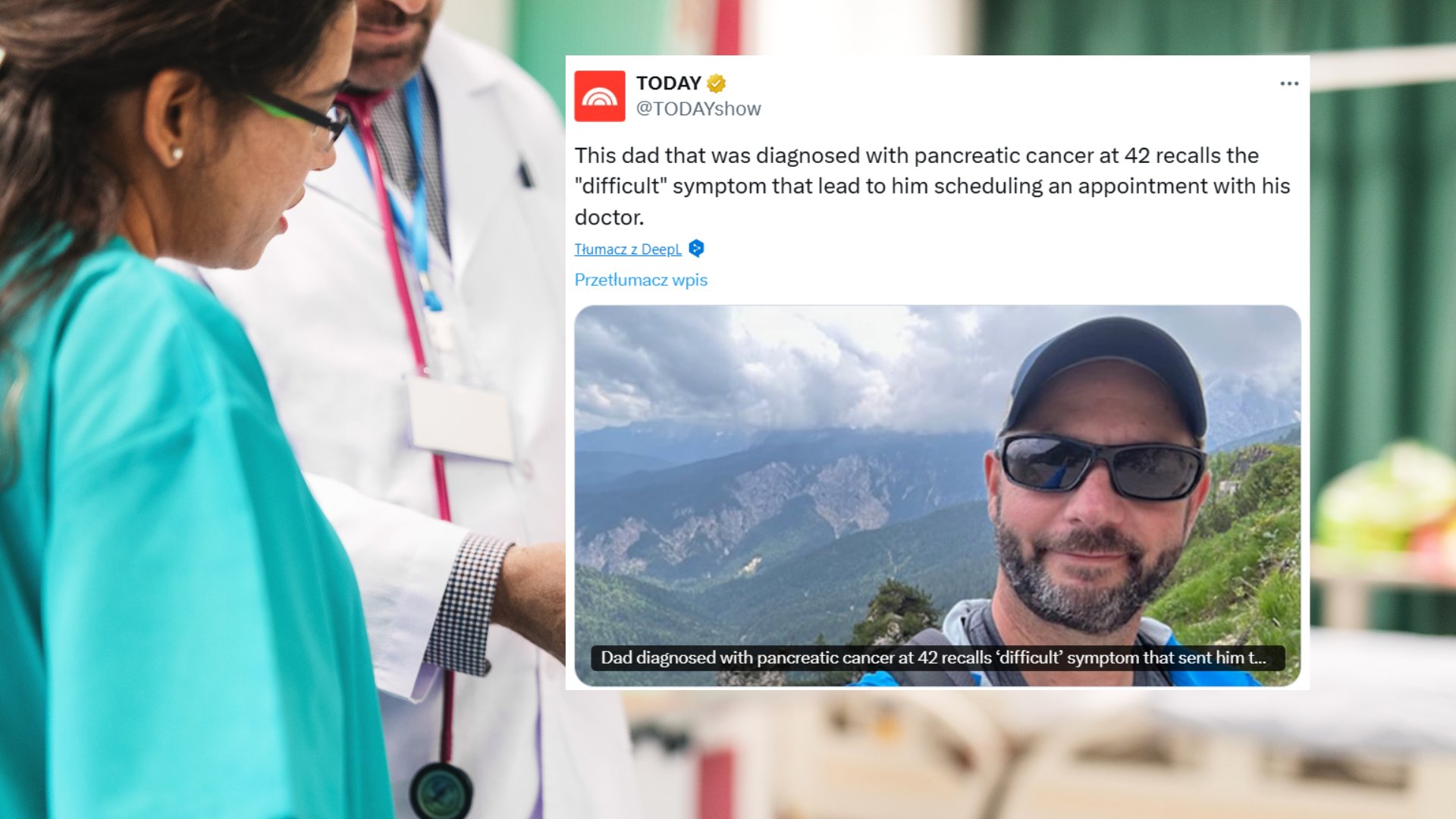 Rak trzustki zaatakował 42-latka. Jeden objaw skłonił go do wizyty u ...