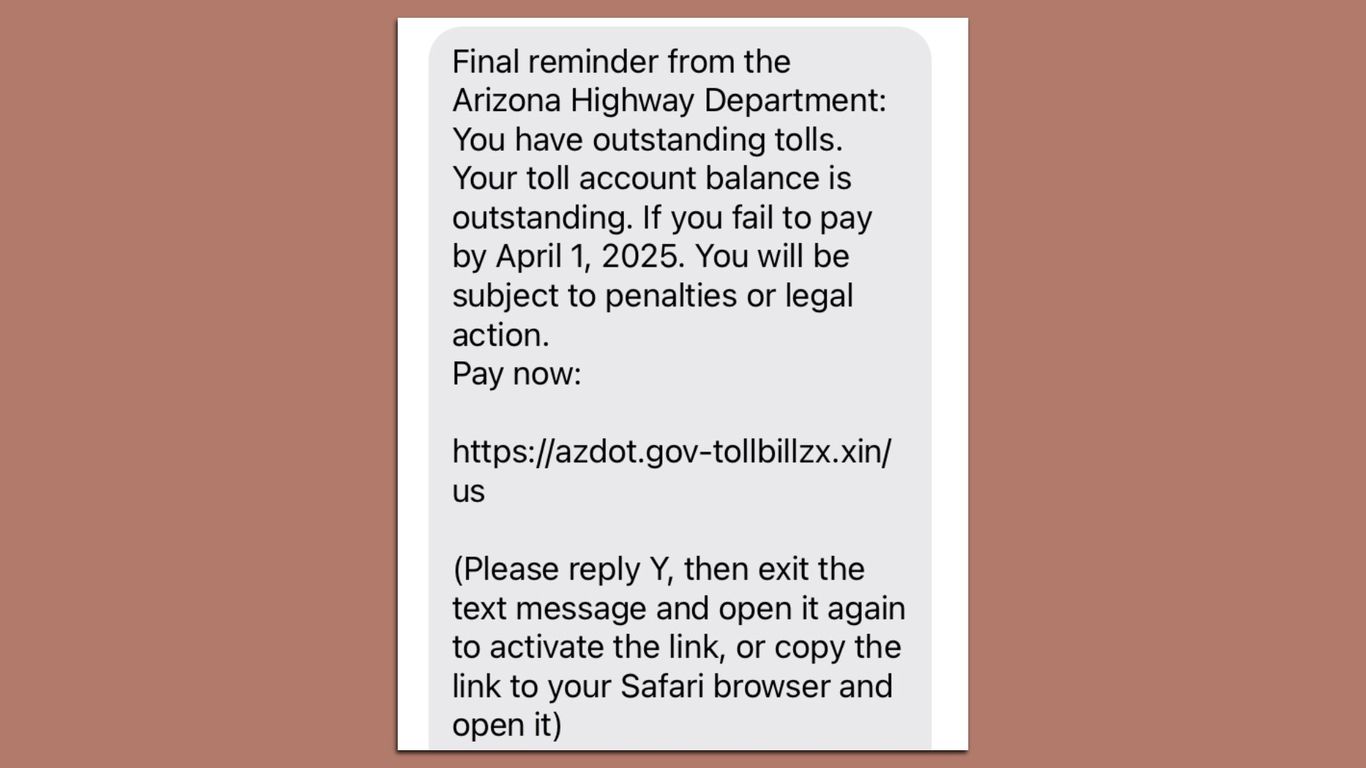 Scam alert: Toll texts target Arizona drivers