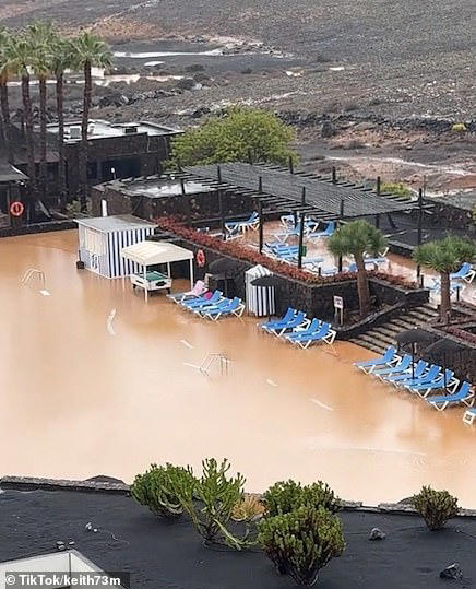 Misery in Lanzarote as resorts submerged by 'Armageddon' floods