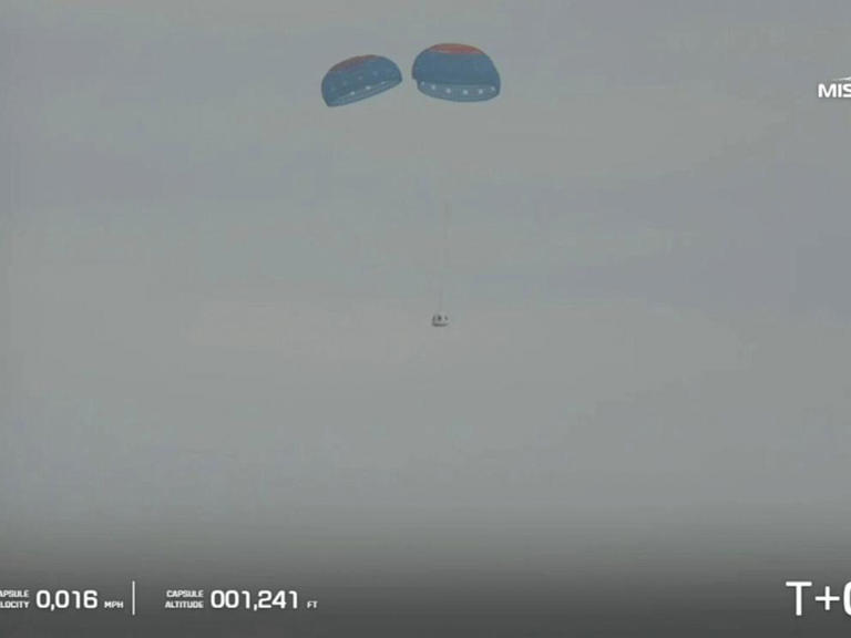 Katy Perry among all-female Blue Origin crew that completes space trip