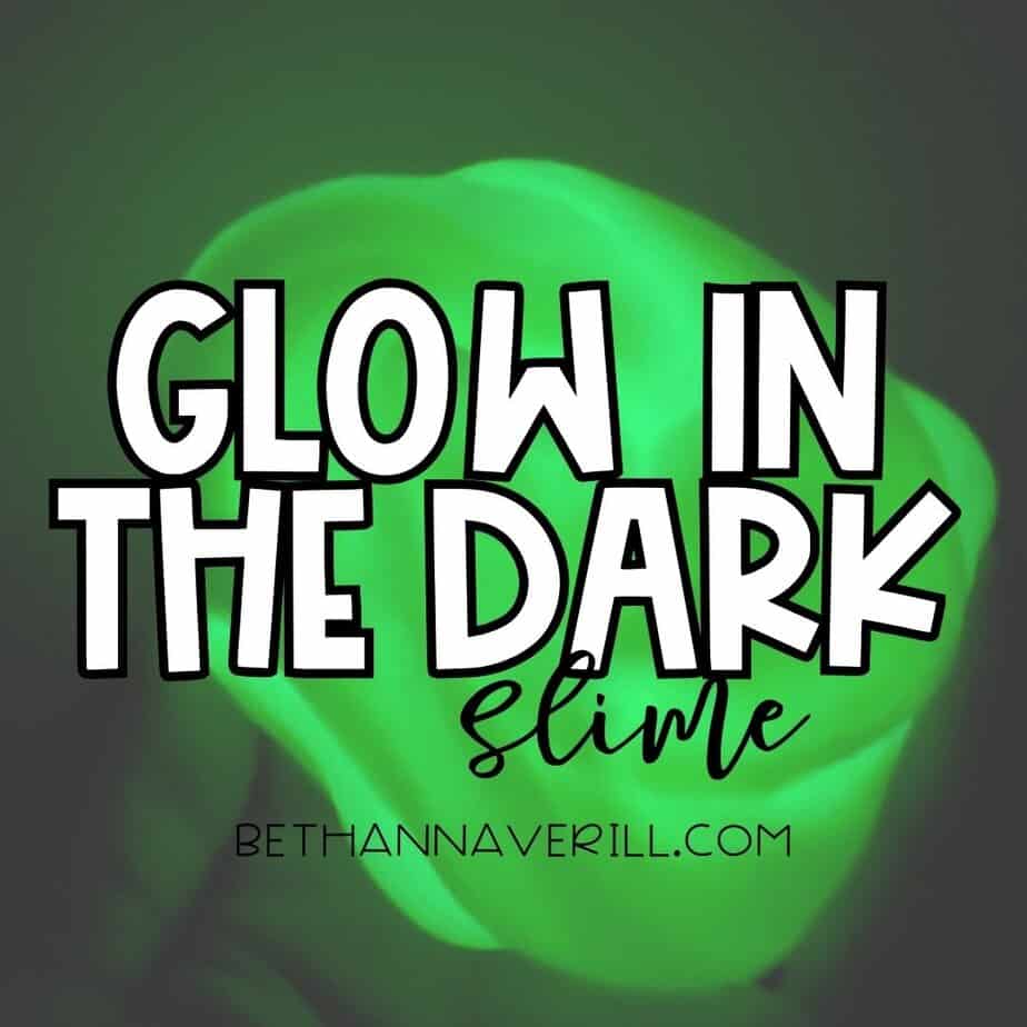 Glow in the Dark Slime Recipe