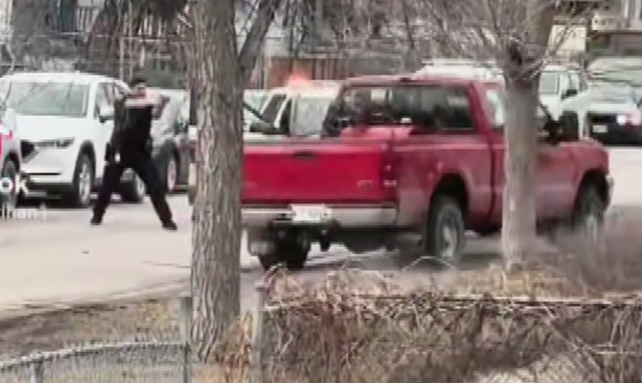 Winnipeg police fire shots at truck swerving around cruiser
