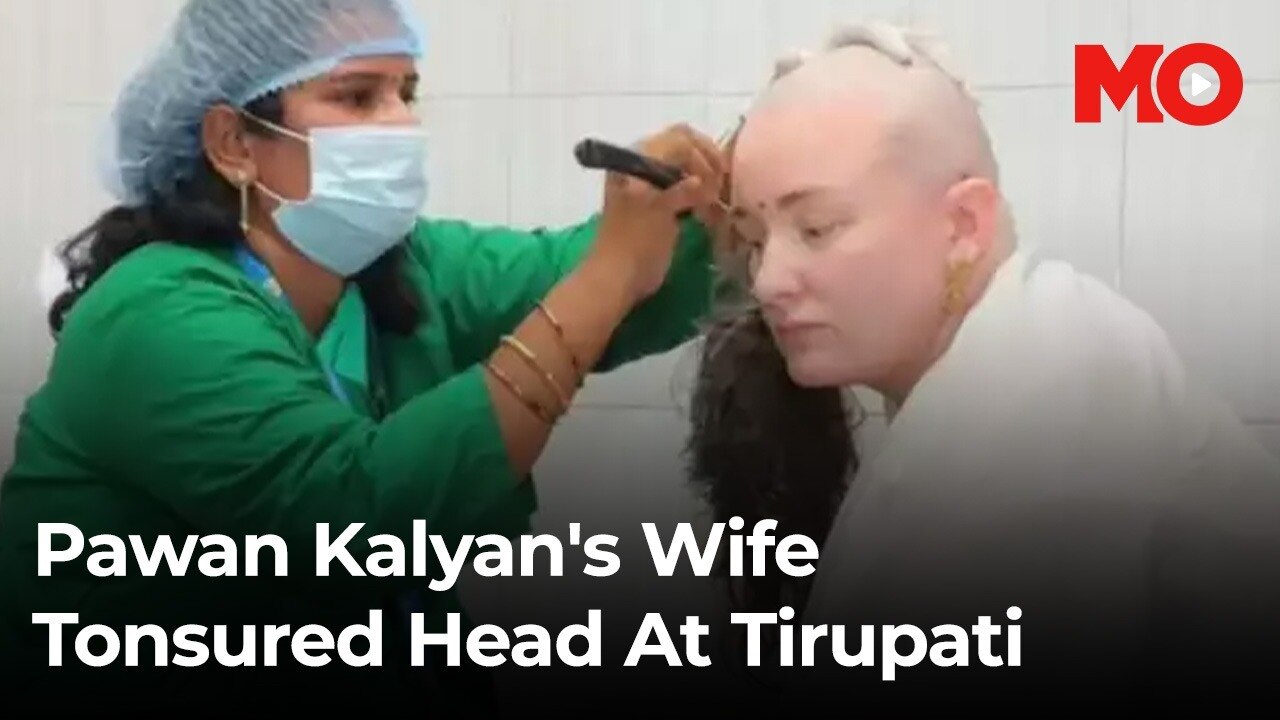 Pawan Kalyan's wife fulfills vow, performs head-tonsuring ritual at ...
