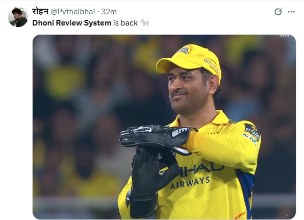 Dhoni Review System is back! Fans praise CSK skipper for call to ...