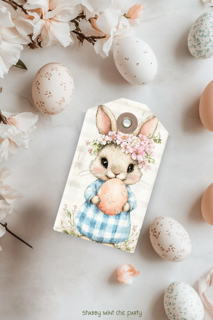 Free Printable Easter Bunny Gift Tags for Baskets, Treats & More!