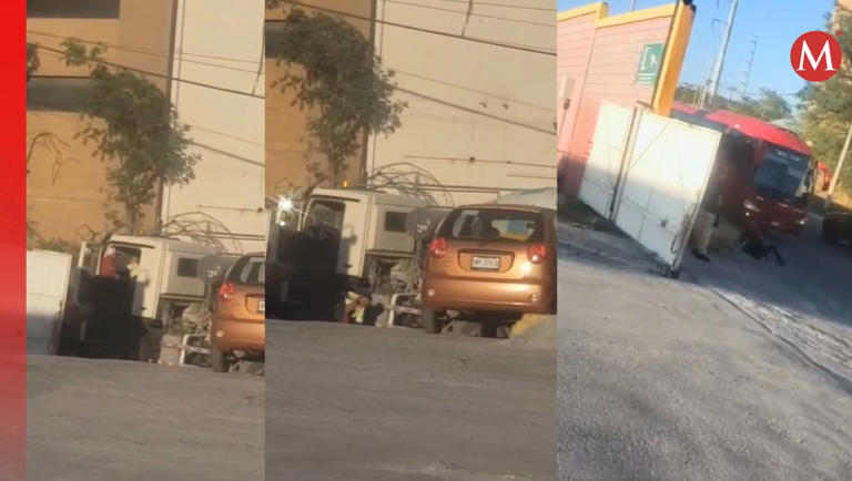 Captan pelea entre chofer de camión y automovilista en avenida Aaron ...