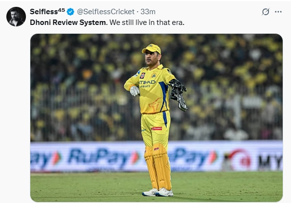 Dhoni Review System is back! Fans praise CSK skipper for call to ...