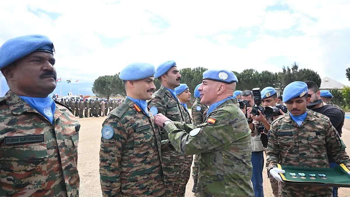 821 Army personnel get UN Medal during Medal Day Parade