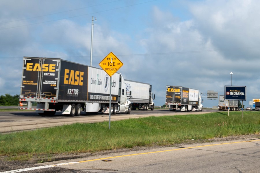 INDOT, ODOT begin automated truck initiative on I-70