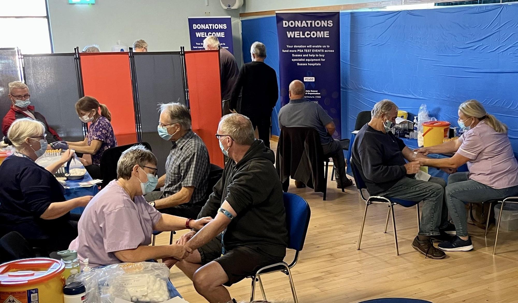 Prostate PSA screening event in Crawley
