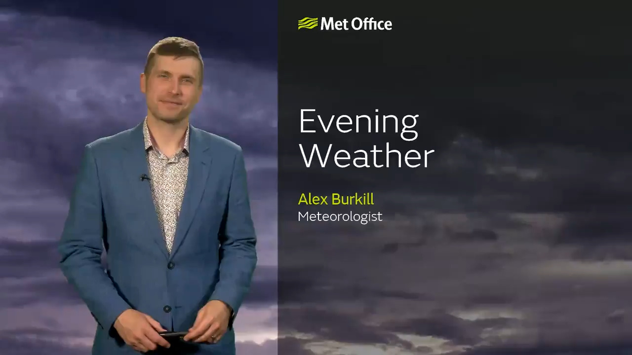 Met Office Monday Evening Weather Forecast 14/04/2025