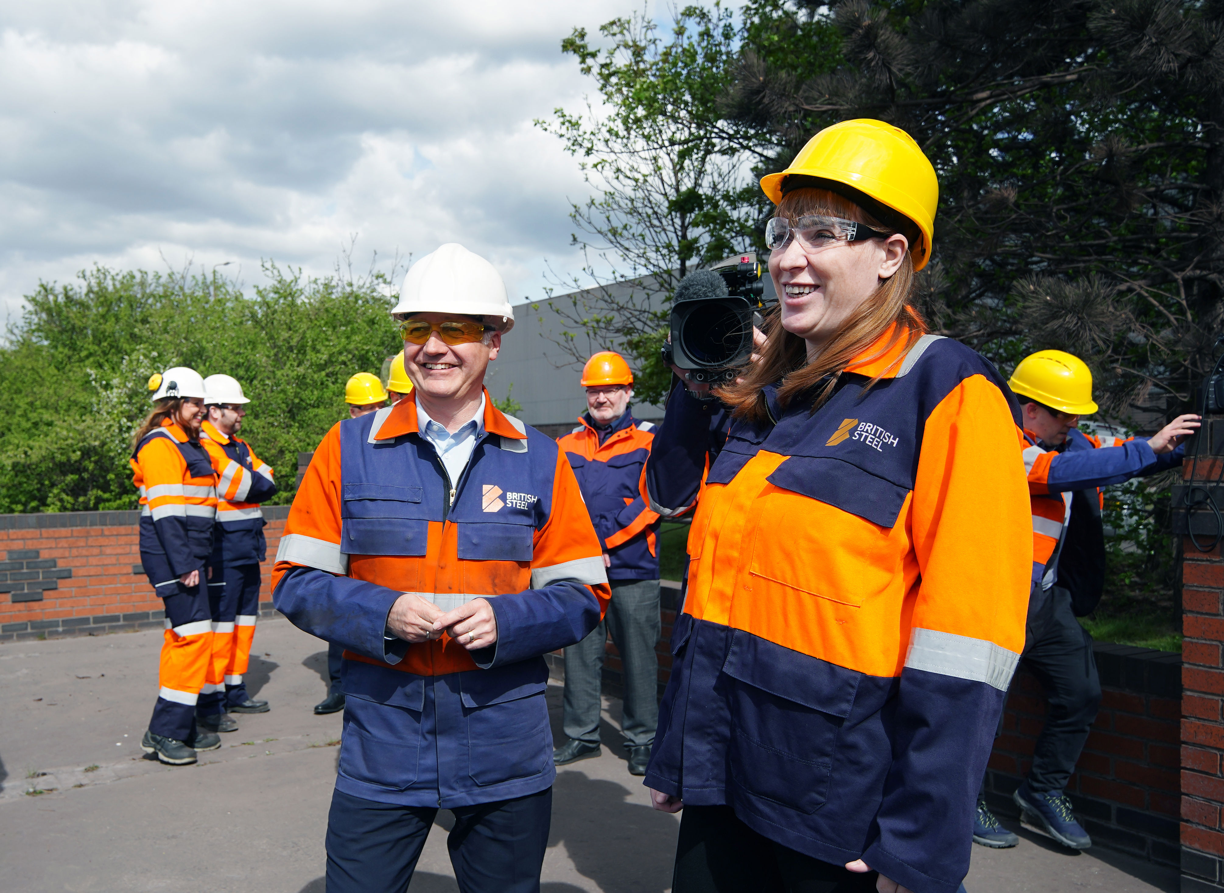 ‘I need my RSJs’ Rayner jokes during visit to Scunthorpe steelworks