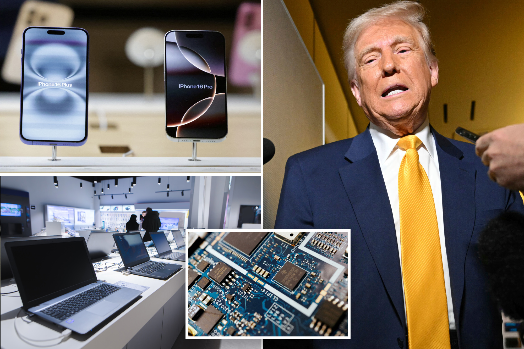 Trump announces semiconductor chip tariffs on foreign electronics