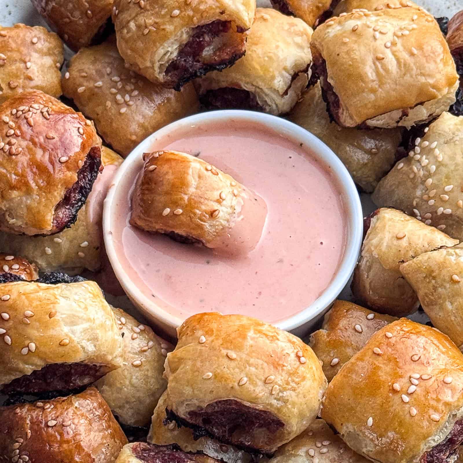 Burger Puff Pastry Bites (Smoked or Oven-Baked)