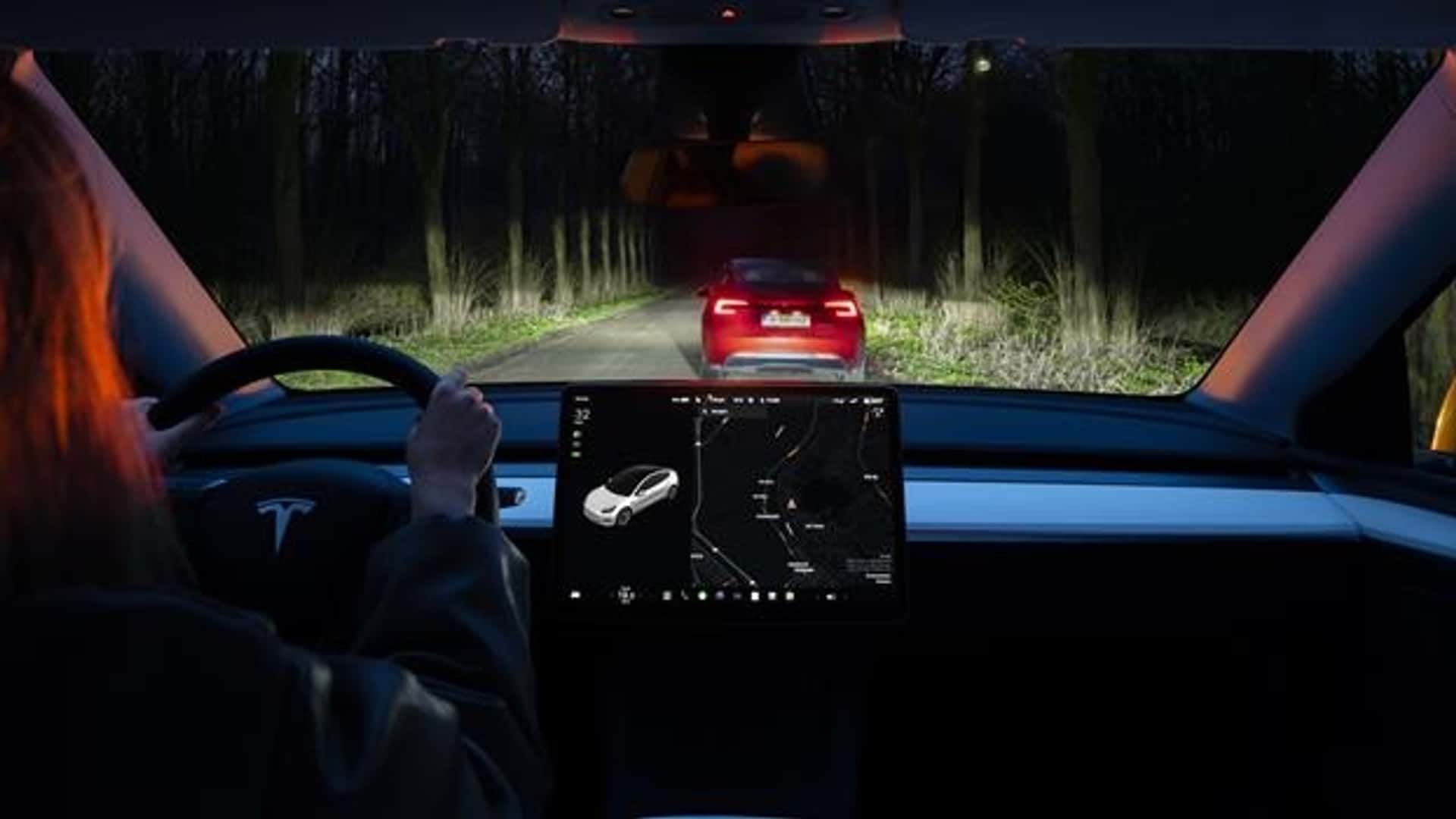 Finally: Tesla Update Brings Adaptive High-Beam Headlights To North America