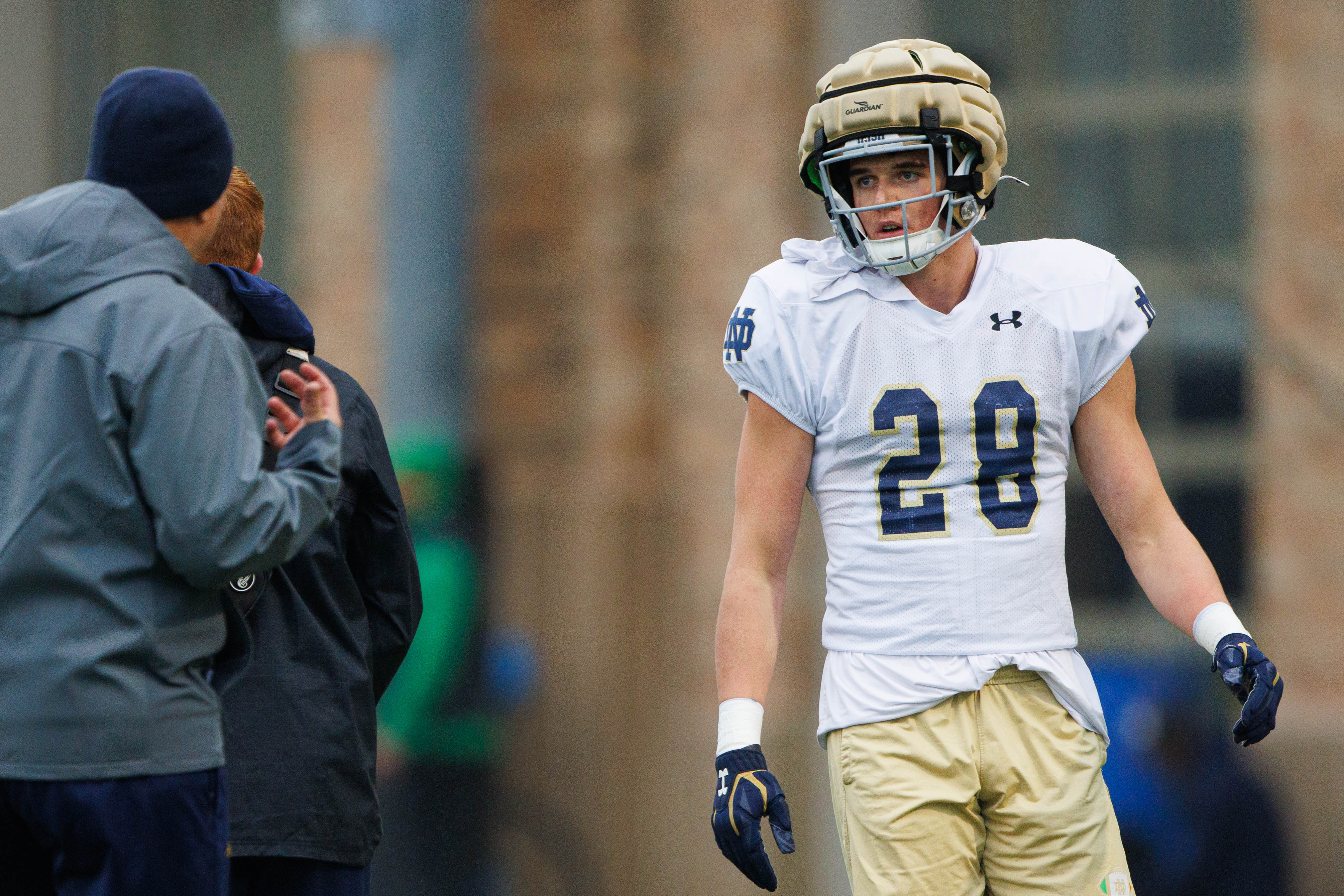 Red-zone stops in spring game show Notre Dame defense is coming along ...