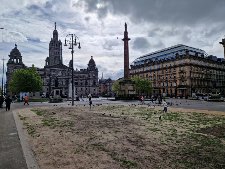 Work begins on long awaited revamp of Glasgow's George Square