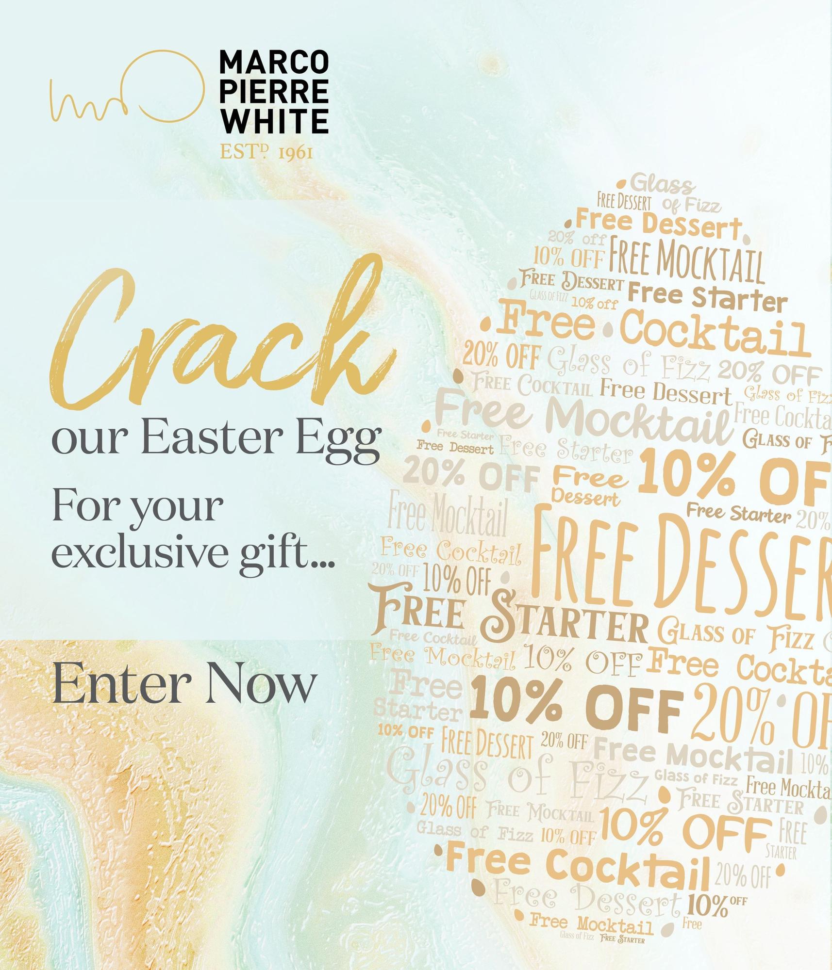 Free Easter treats being served at Marco Pierre White’s Durham Restaurant