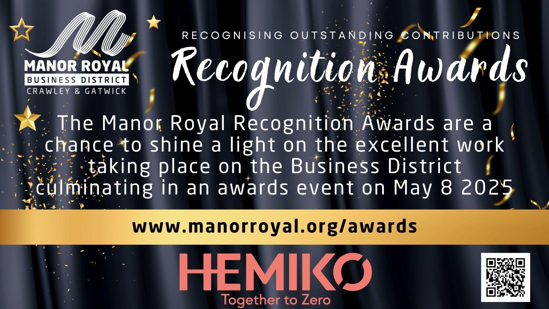 Manor Royal Recognition Awards 2025 finalists are announced
