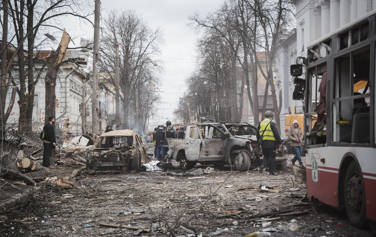 Russian devastating strike on Sumy footage revealed