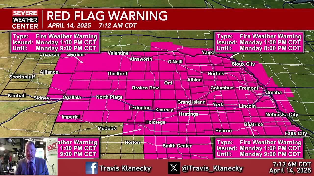 Strong winds, dry conditions raise wildfire threat today