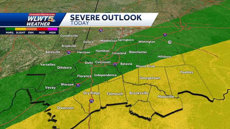 Impact day: Cold front to bring thunderstorms and threat of gusty winds ...