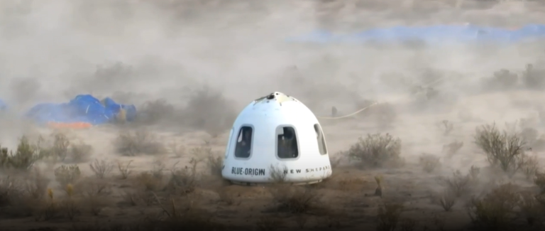 Blue Origin's star-studded crew launches on space tourism rocket