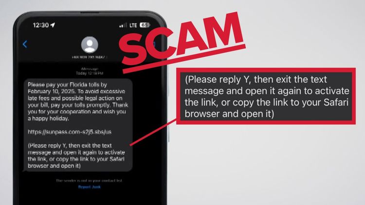 How to protect yourself from toll scam messages