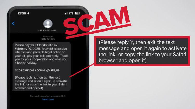 How to protect yourself from toll scam messages