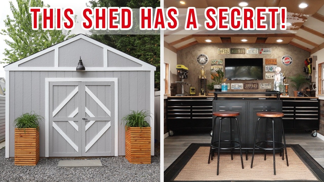 Space Hack : Turning a Shed Into Extra Living Space!