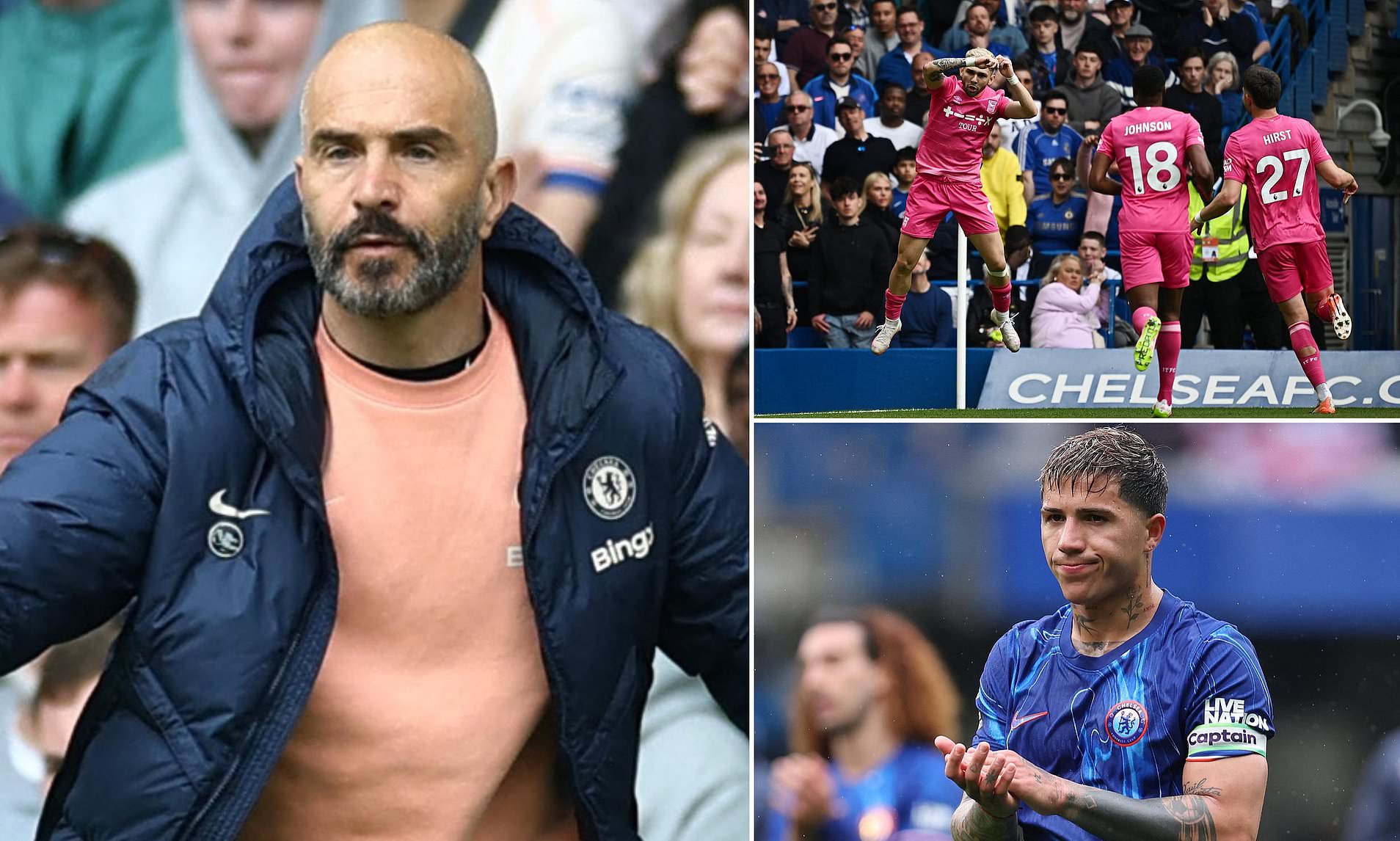 Enzo Maresca's Chelsea job is safe despite the manager appearing to ...