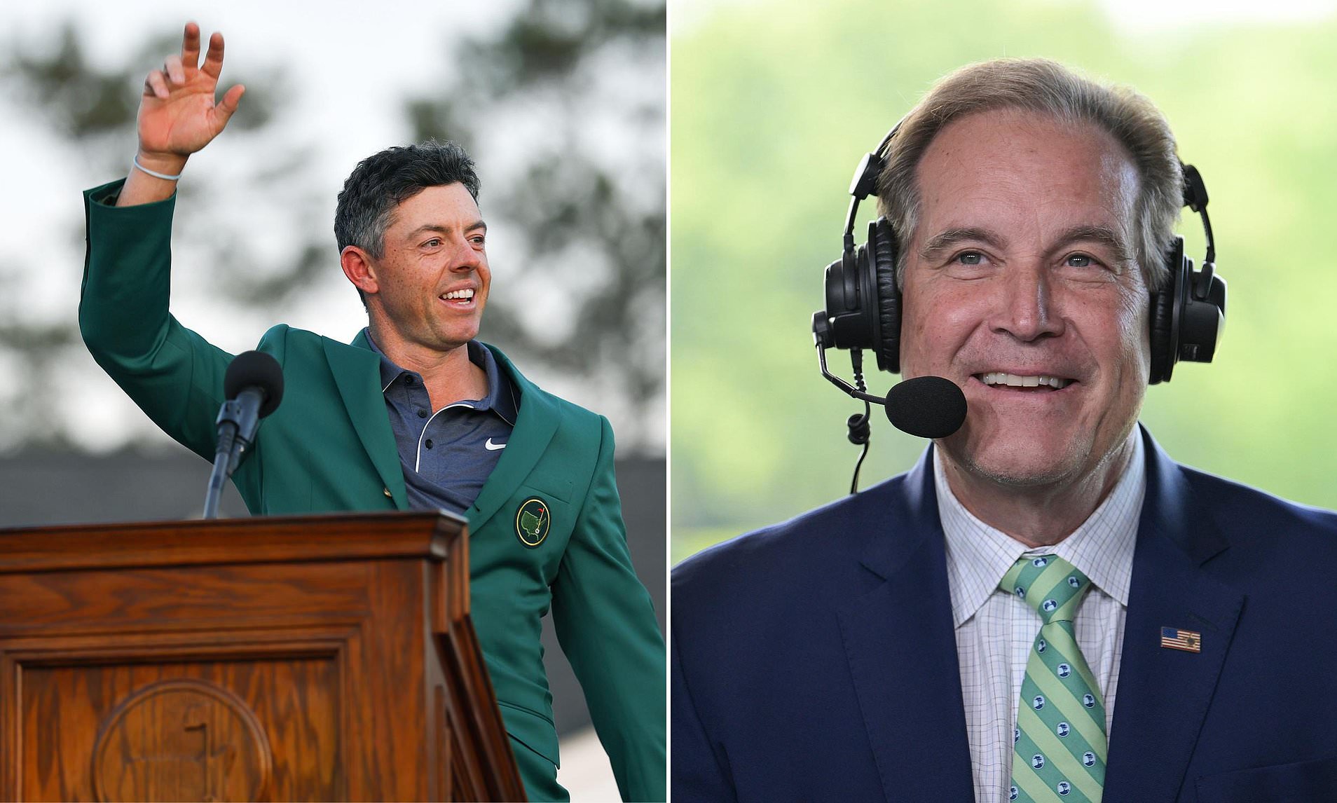 Masters viewers in bitter divide over Jim Nantz's CBS commentary of ...