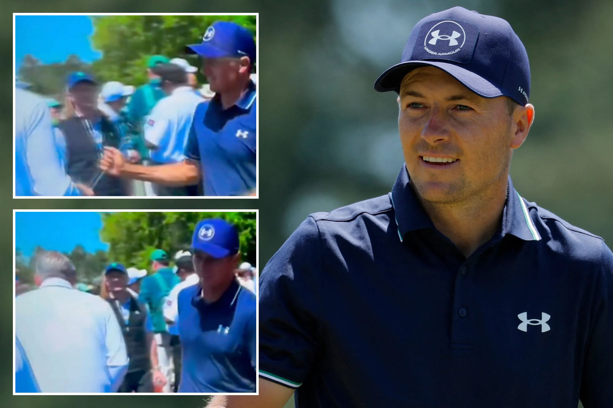 Jordan Spieth’s club collides with patron’s privates in viral Masters ...
