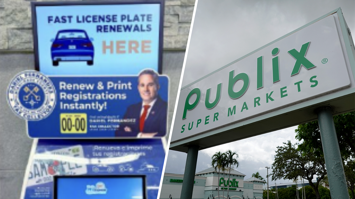 Miami-Dade installs vehicle registration renewal kiosks in Publix ...