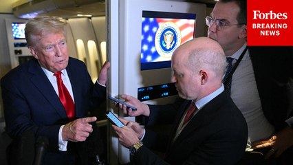 JUST IN: President Trump Holds Press Gaggle On Air Force One On Sunday ...