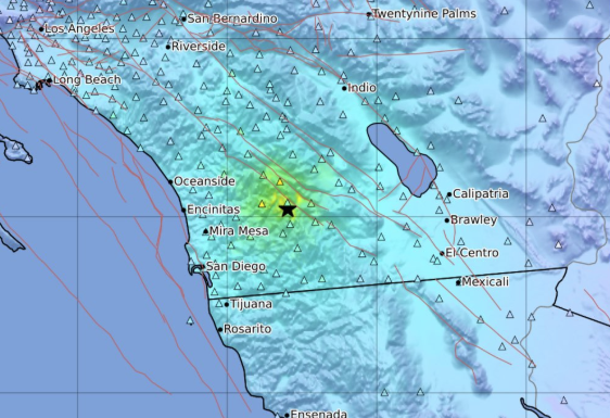 Earthquake with 5.2 preliminary magnitude rocks San Diego County