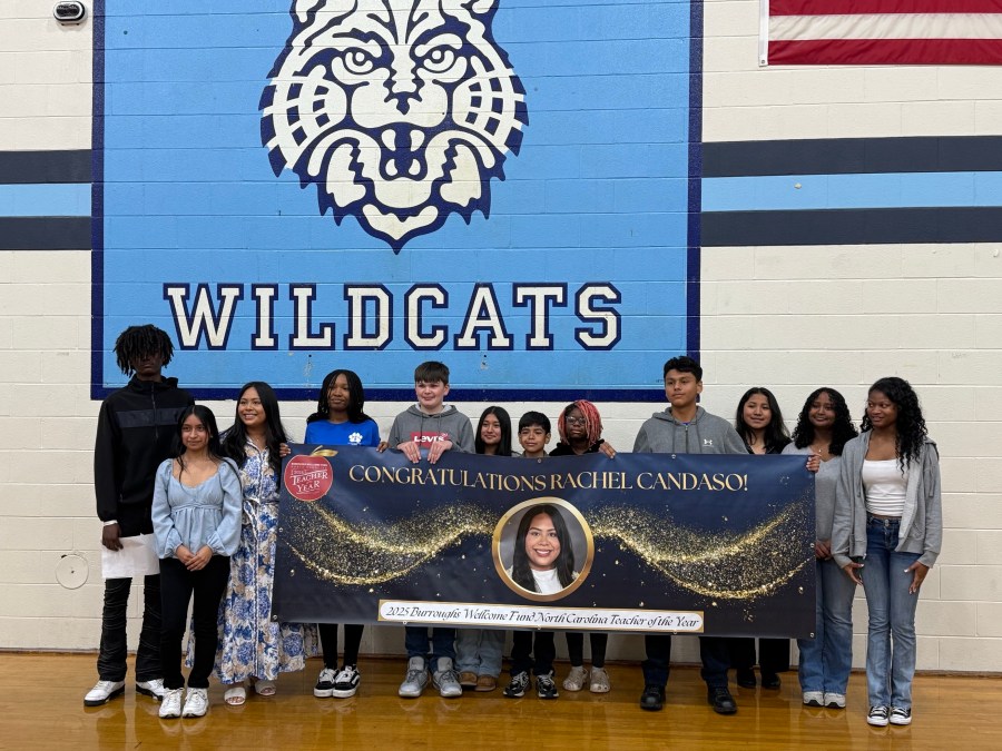 Wellcome Middle School celebrates Rachel Candaso as North Carolina ...